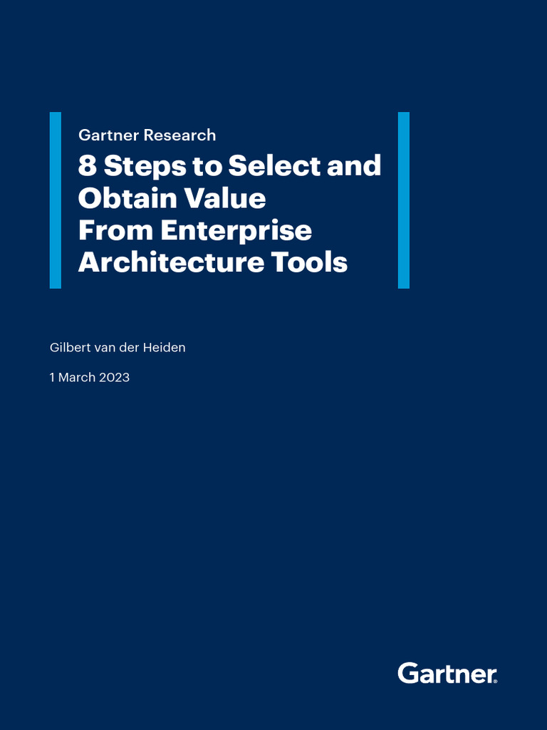 8 Steps for Choosing EA Tools | PDF | Enterprise Architecture | Analytics