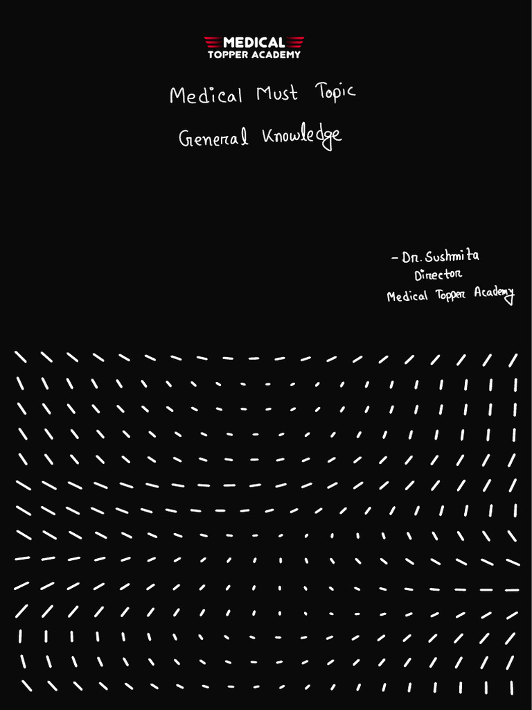 Medical Must GK by Dr.sushmita | PDF