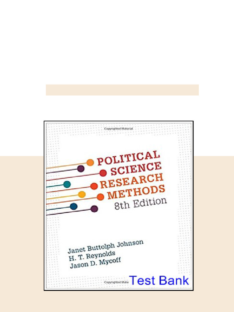 Political Science Research Methods 8th Edition Johnson Test Bank - test ...