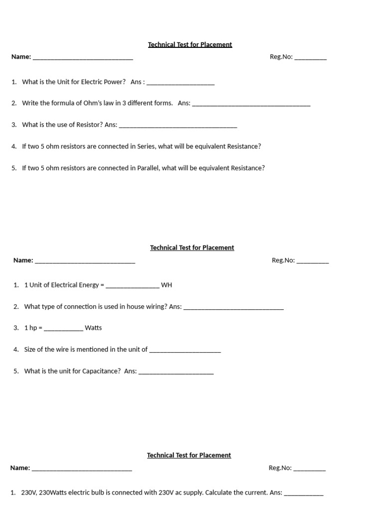 EEE Test 1 | PDF