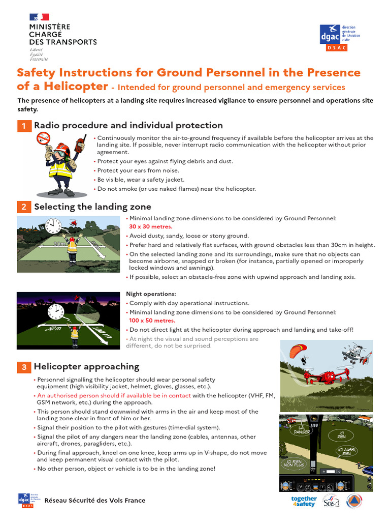 Helicopter Safety Guidelines for Ground Personnel | PDF | Helicopter