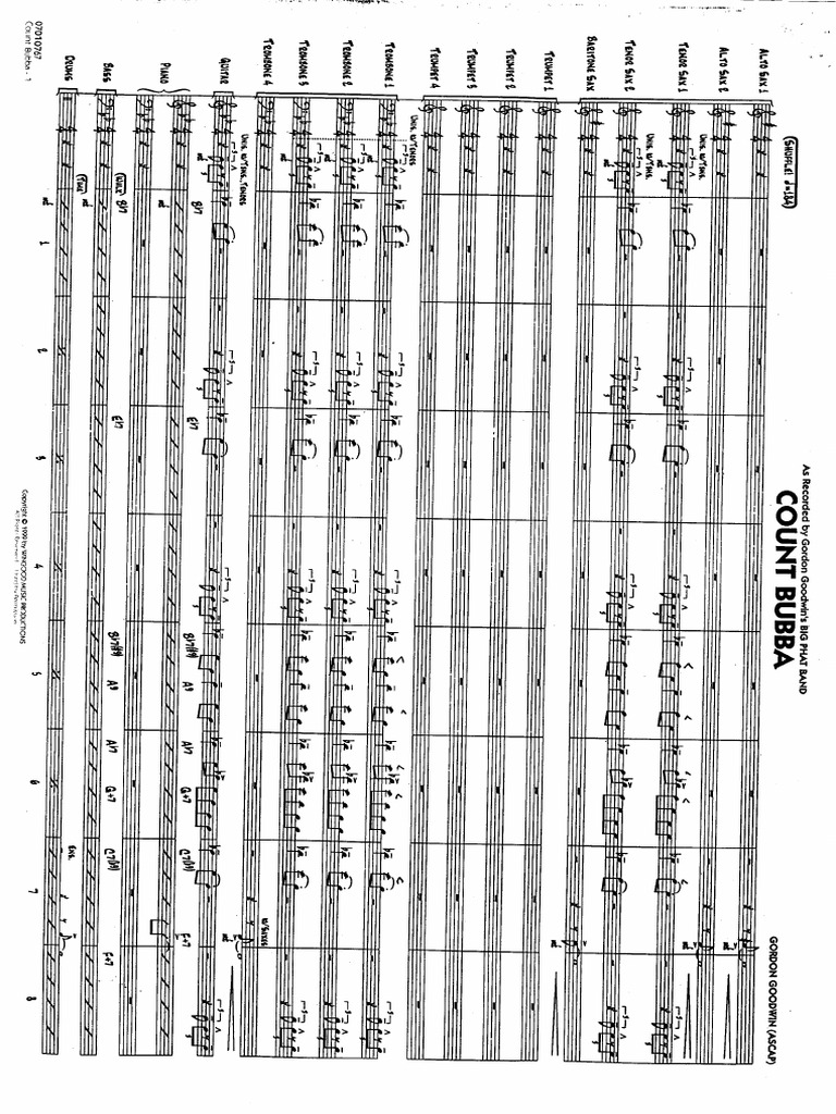 Count Bubba Full Scores and Parts Goodwin, Gordon | PDF