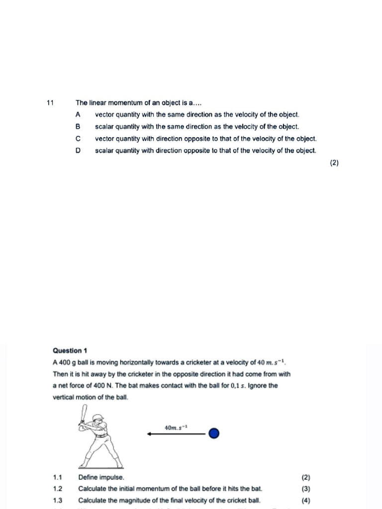 Physics Test 1 AIST | PDF