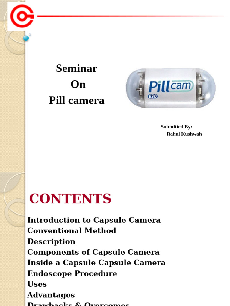 pill-camera-ppt[1] | PDF | Camera | Imaging