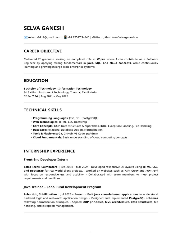 Entry-Level Software Engineer Resume | PDF | Databases | Postgre Sql