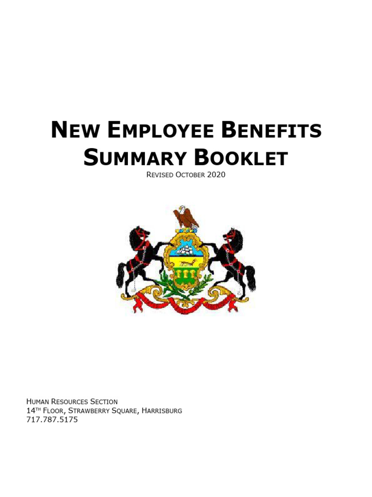 New-Employee-Benefits-Summary-Booklet_2021 | PDF | Payroll Tax | Sick Leave