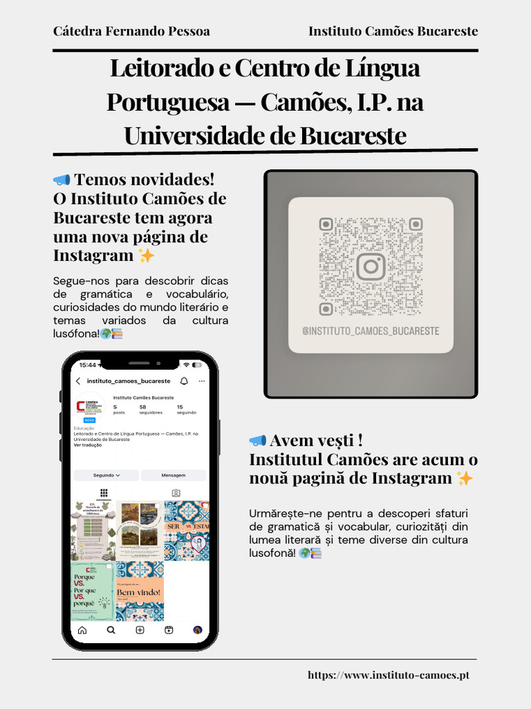 ? Temos novidades! O Instituto Camões tem agora uma nova página de ...