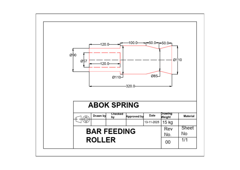 Bar Feeding Roller-Model | PDF