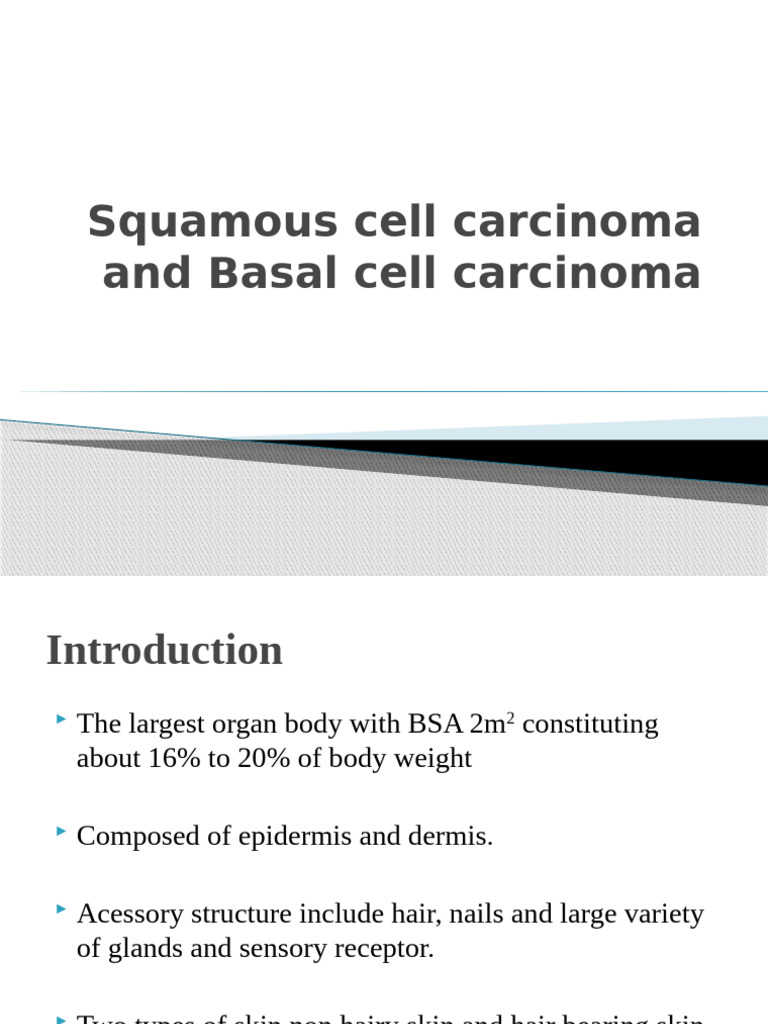 Squamous and Basal Cell Carcinoma Overview | PDF | Skin | Epidermis