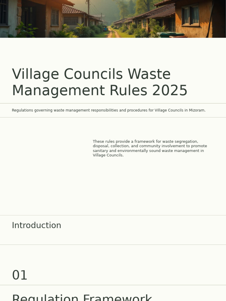 Village Councils Waste Management Rules 2025 | PDF | Waste Management ...