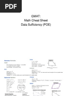 GMAT Cheat Sheet | PDF | Teaching Methods & Materials