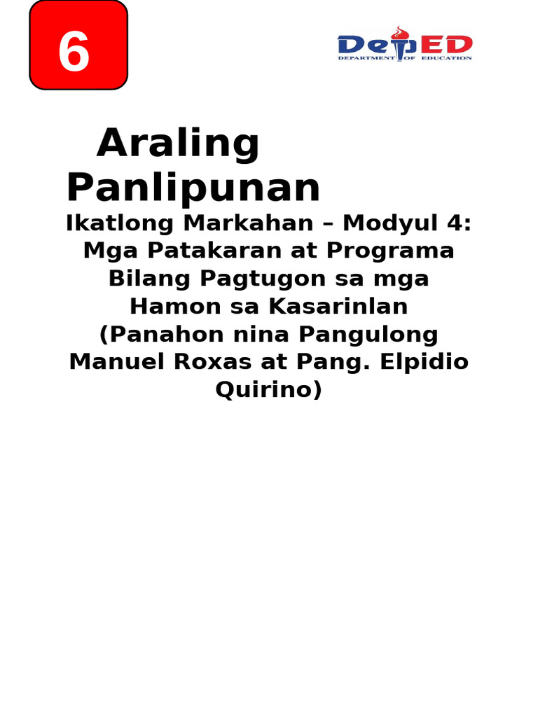 AP6 Q3 Module4 ...