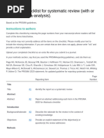 Cochrane Data Extraction Form Template | PDF | Randomized Controlled ...