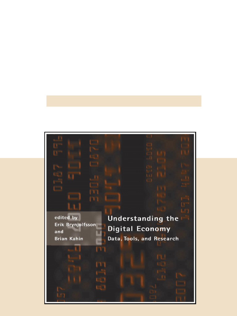 Understanding the Digital Economy Data Tools and Research Erik ...