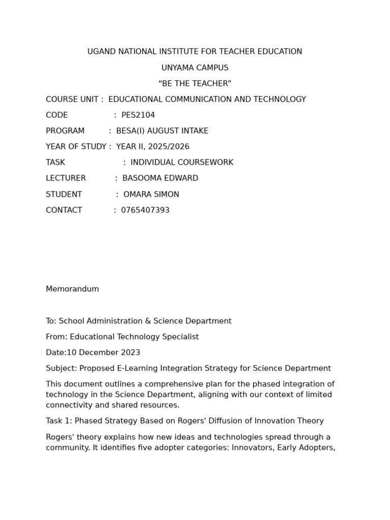 EduTech CW | PDF | Pedagogy | Educational Technology