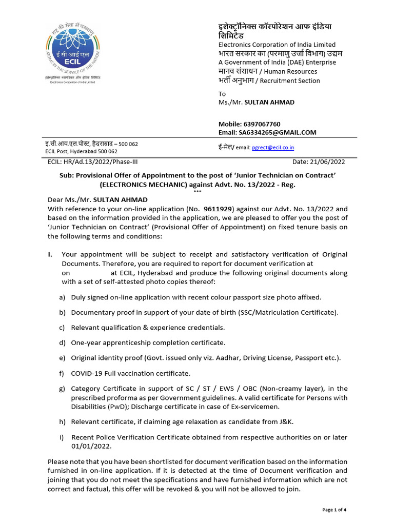 Provisional Offer (Revised) Ph3 | PDF | Justice | Crime & Violence