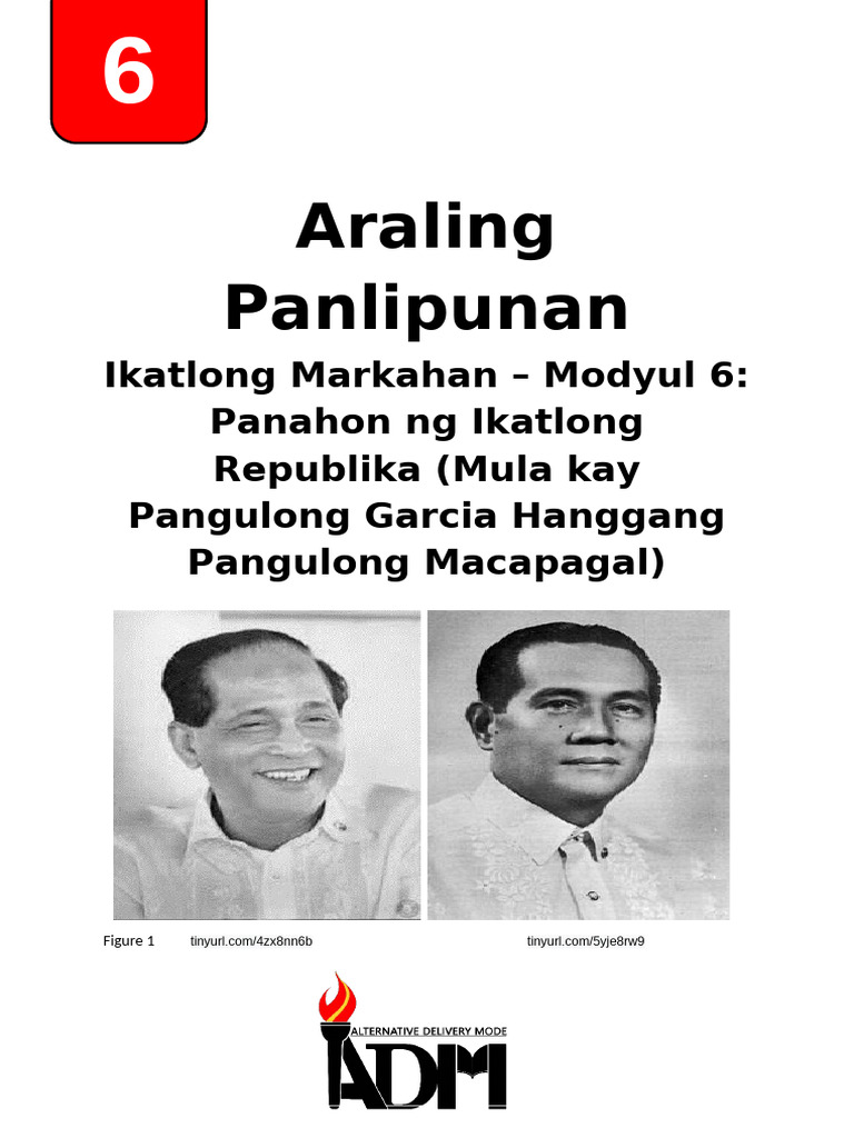 AP6 Q3 Module6 PanahonngIkatlongRepublikaMulaPangulongGarcia ...