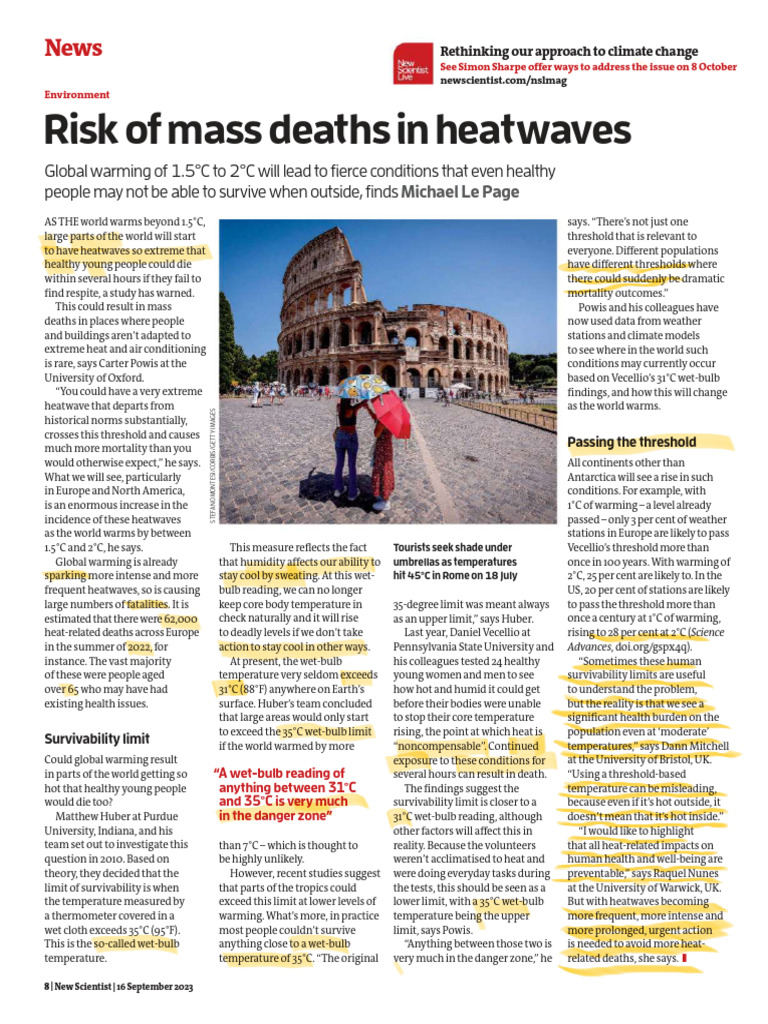 Day 12 Article | PDF | Heat Wave | Meteorology
