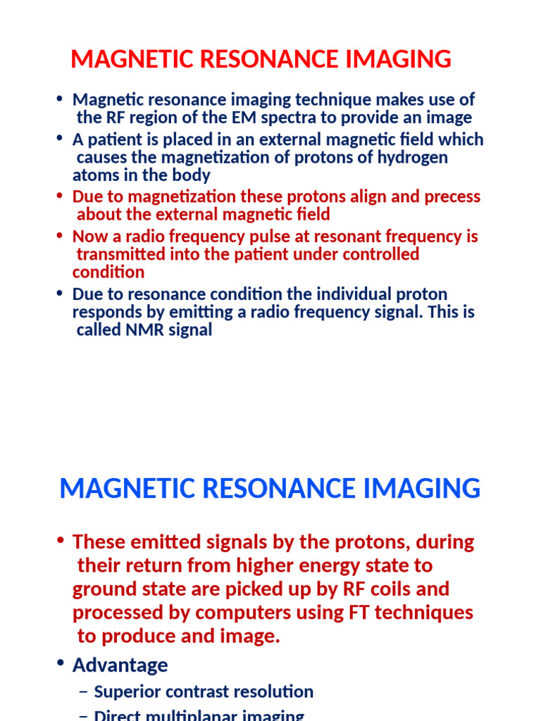 Understanding Magnetic Resonance Imaging | PDF | Nuclear Magnetic ...
