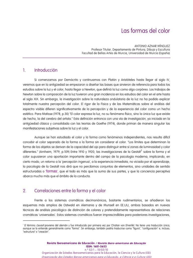 Color y Forma | PDF