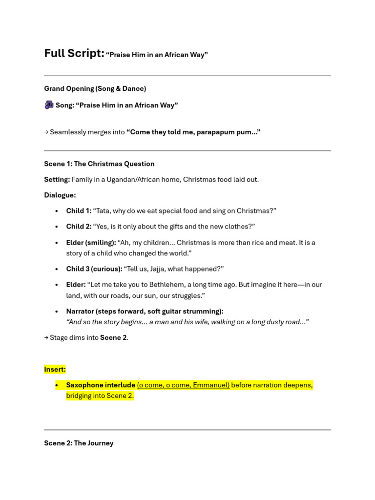 Full Script - Finale | PDF