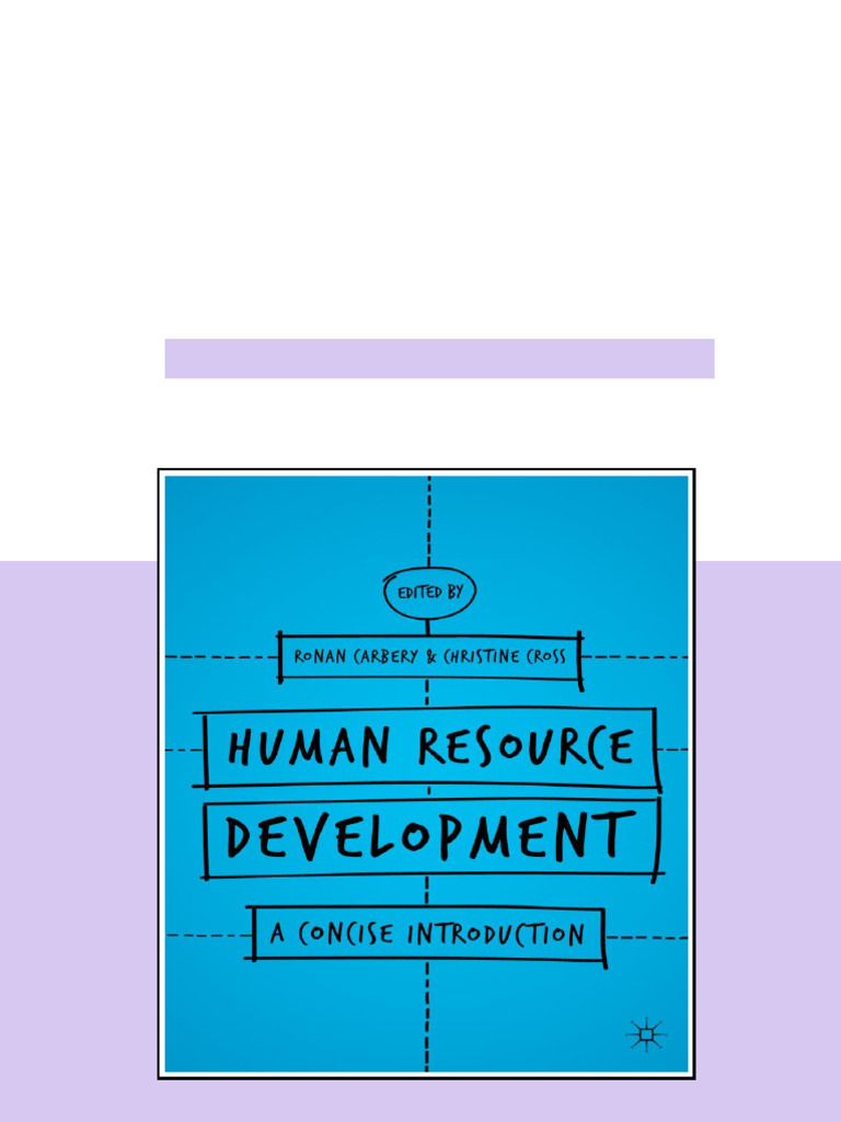 Human Resource Development A Concise Introduction by Carbery Ronan Carbery & Christine Cross ...