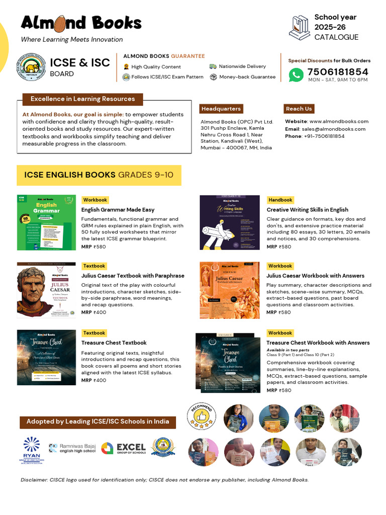 ICSE English Books for Grades 9-12 | PDF | Learning | Human Communication