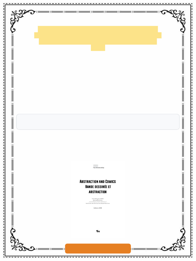 Abstraction and Comics 1st Edition Aarnoud Rommens Benoît Crucifix Björn Olav Dozo Erwin Dejasse ...