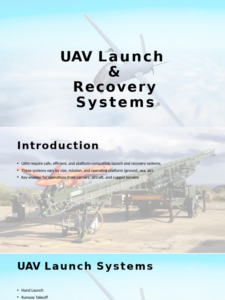 UAV Launch and Recovery | PDF | Unmanned Aerial Vehicle | Thrust