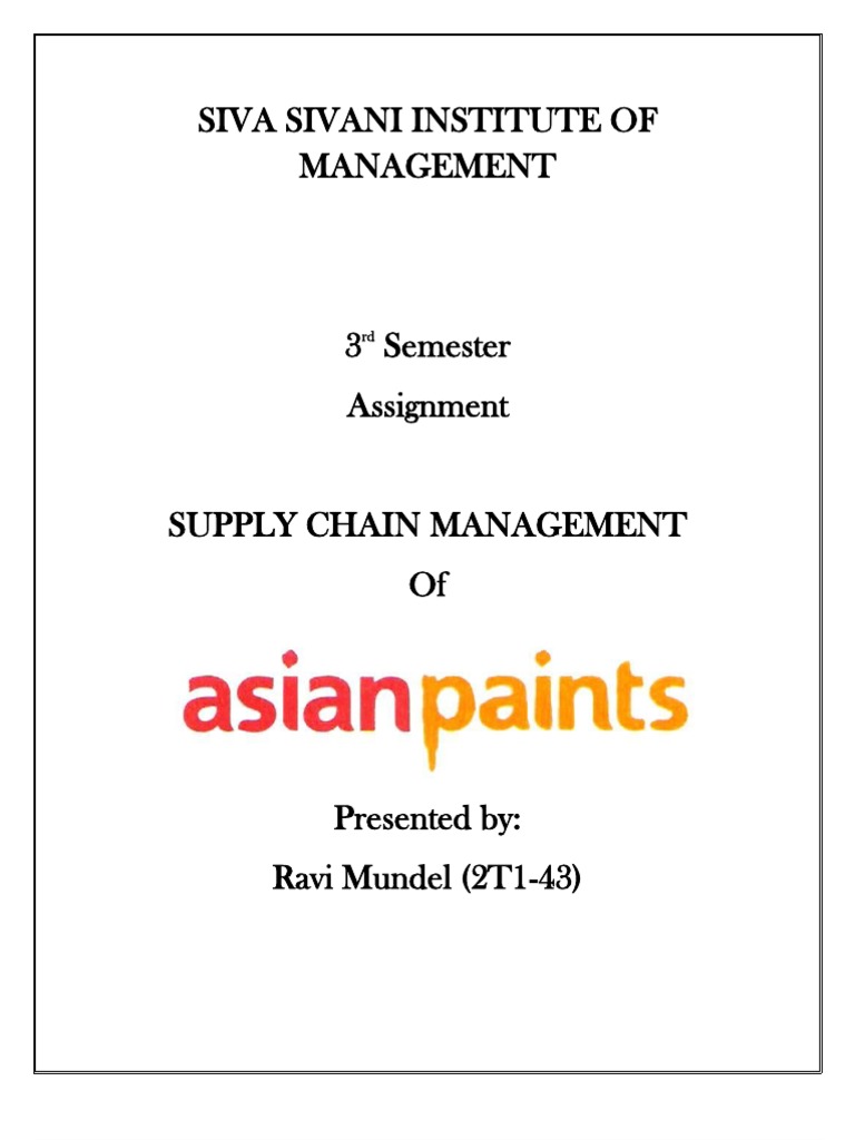 Supply Chain Management Case Study: Titan | PDF