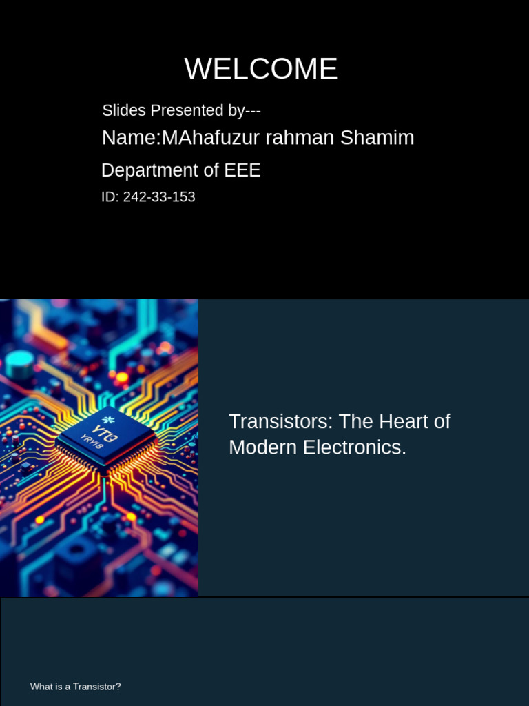 Transistors The Heart of Modern Electronics | PDF | Bipolar Junction ...