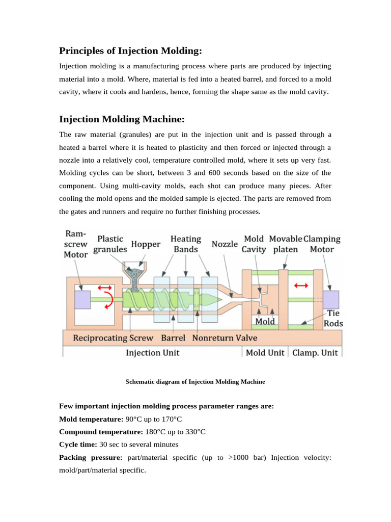 Injection Molding Process Overview | PDF | Physical Sciences | Applied ...