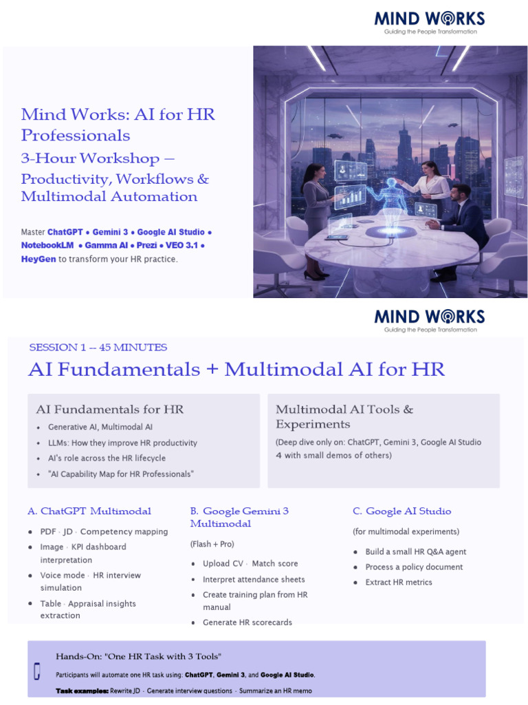 Mind Works AI For HR Professionals | PDF | Artificial Intelligence ...