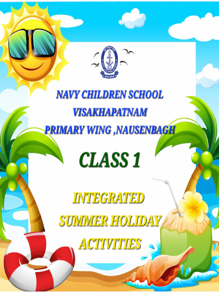Class 1 Summer Holiday-4 | PDF