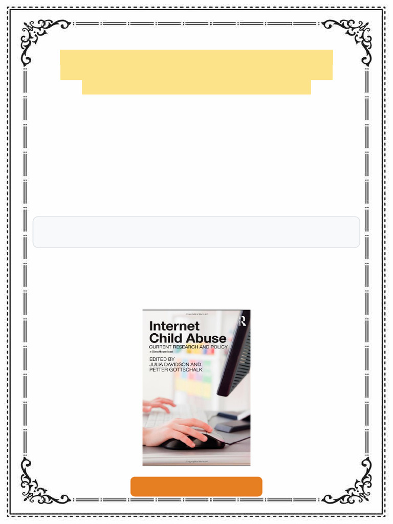Internet Child Abuse Current Research and Policy 1st Edition Julia Davidson ebook accessible ...