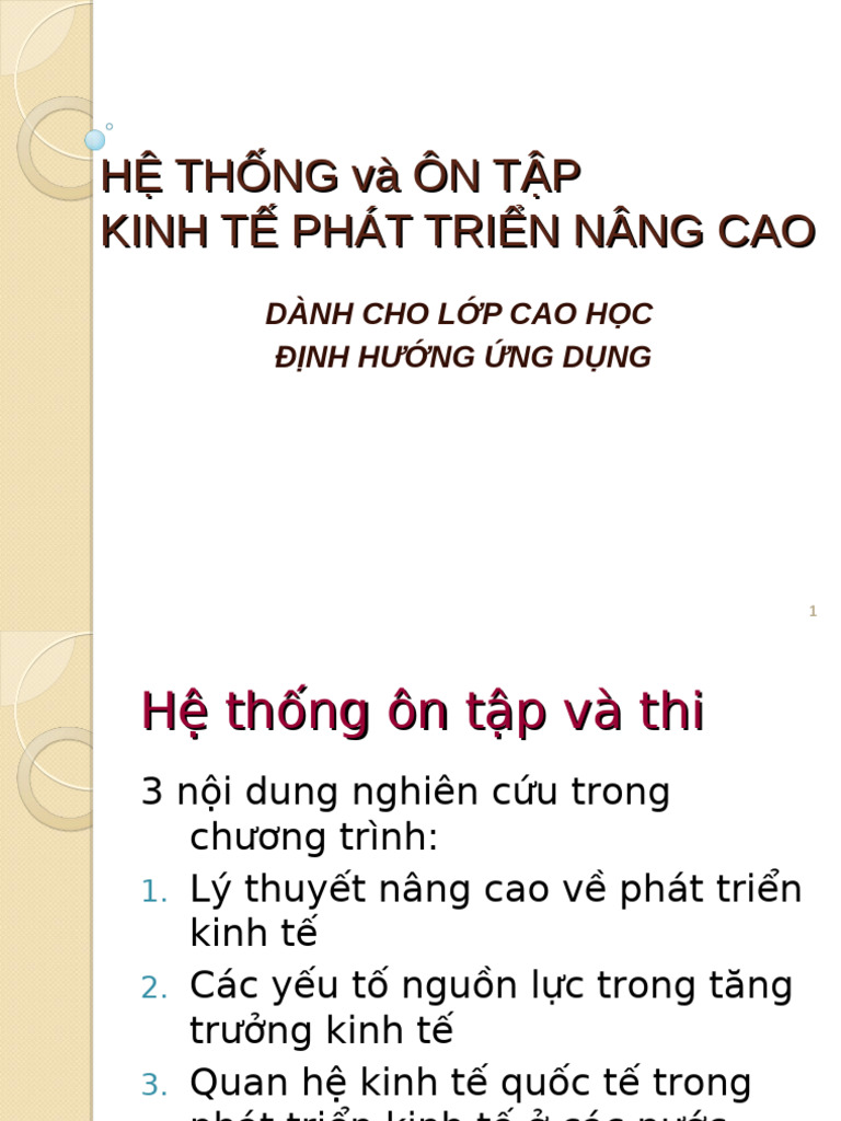 Ôn Thi KTPT Nâng Cao | PDF