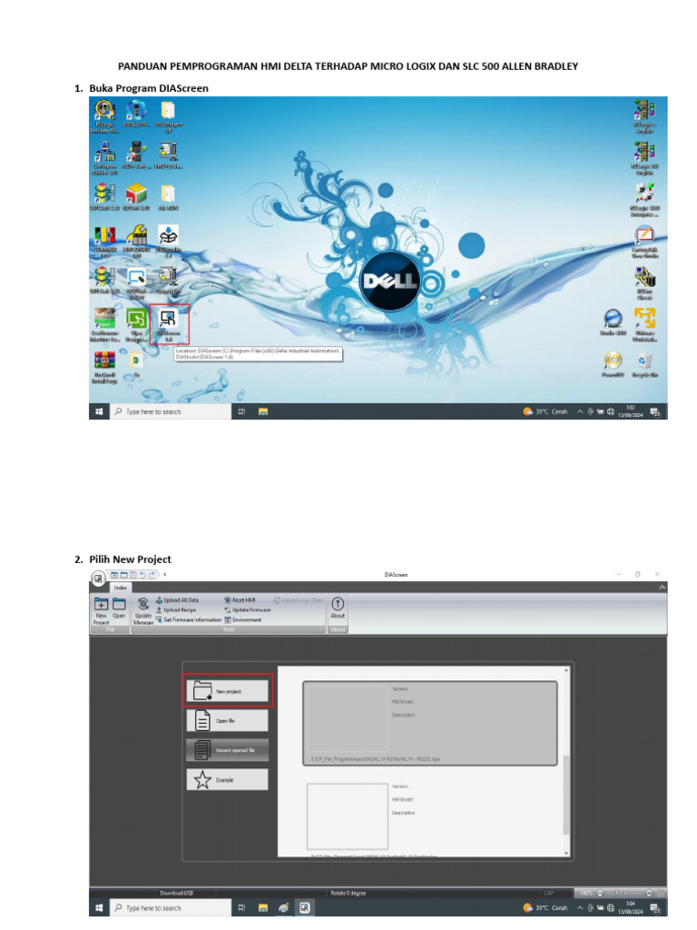 Panduan Pemprograman Hmi Delta Terhadap Micro Logix Dan SLC 500 Allen Bradley | PDF