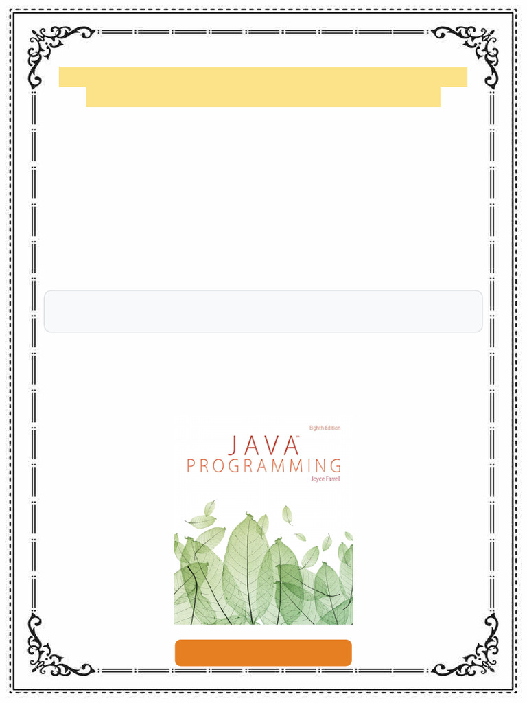 Java Programming 8th Edition Joyce Farrell ebook premium content ...