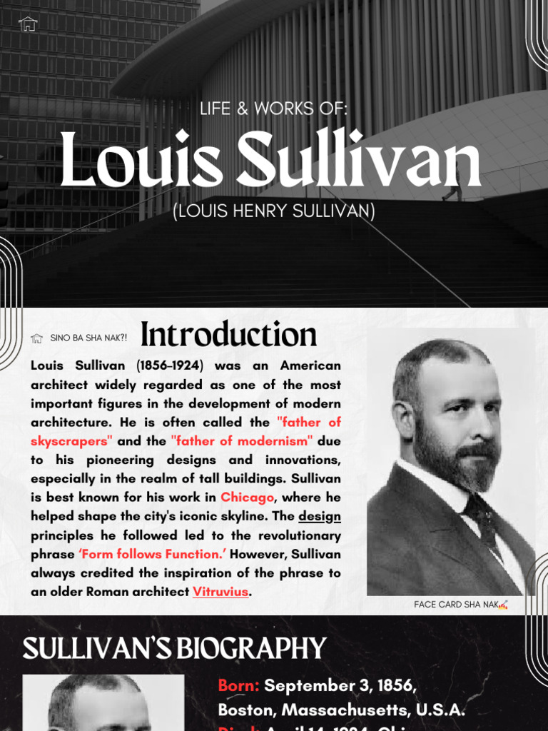 Louis Sullivan | PDF | Architectural Design | Architecture