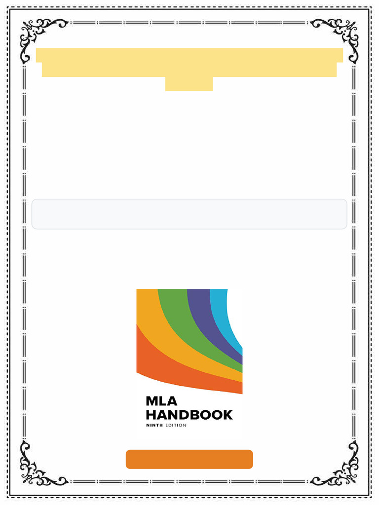 MLA Handbook 9 e 9th Edition The Modern Language Association ebook ...