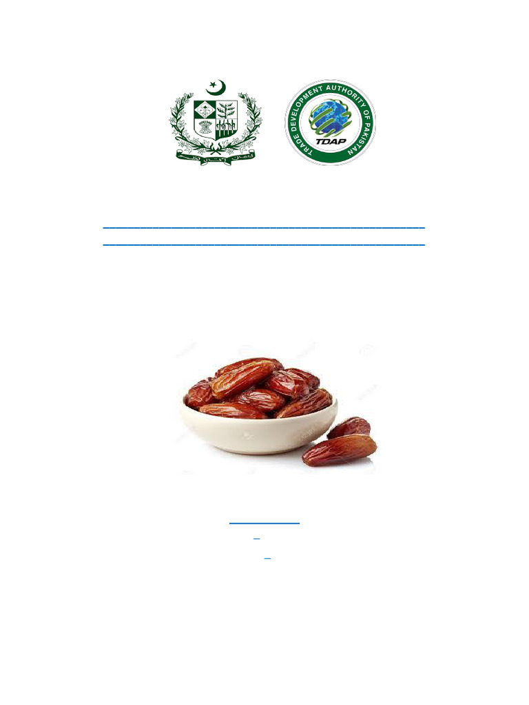 Pakistan Dates Sector Analysis Report | PDF