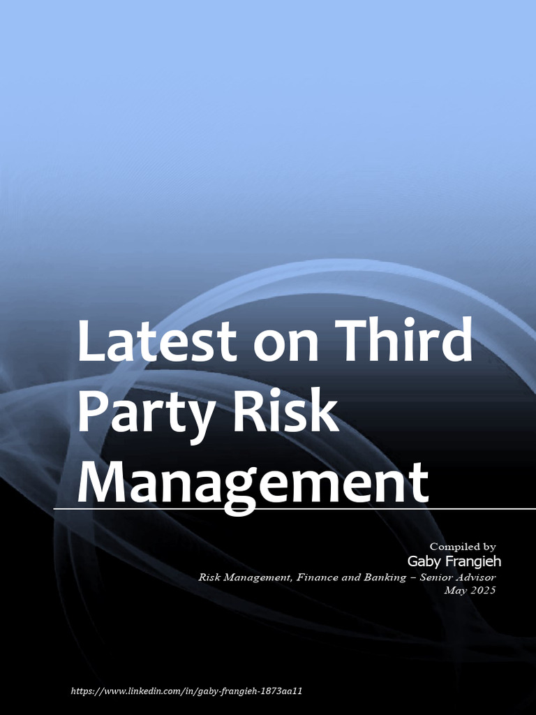 Latest On Third Party Risk Management | PDF | Artificial Intelligence ...