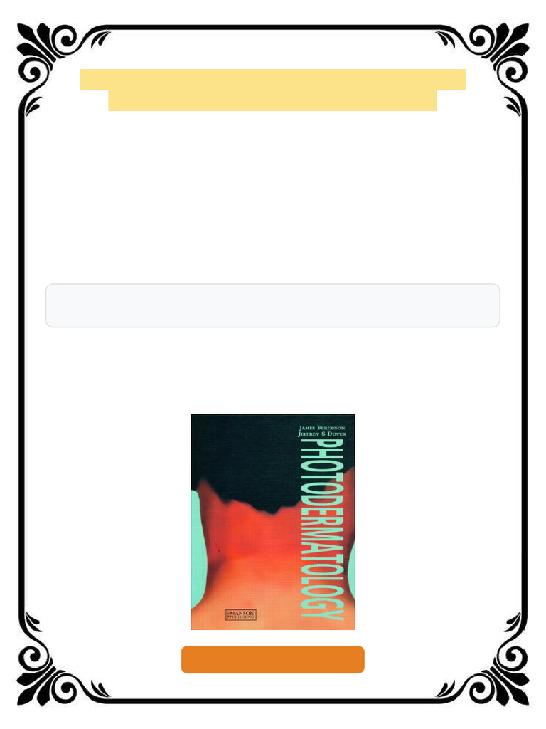 Photodermatology 1st Edition Ferguson ebook simplified edition | PDF ...