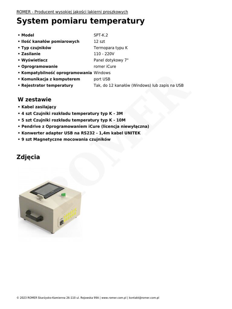 ROMER-system Pomiaru Temperatury | PDF