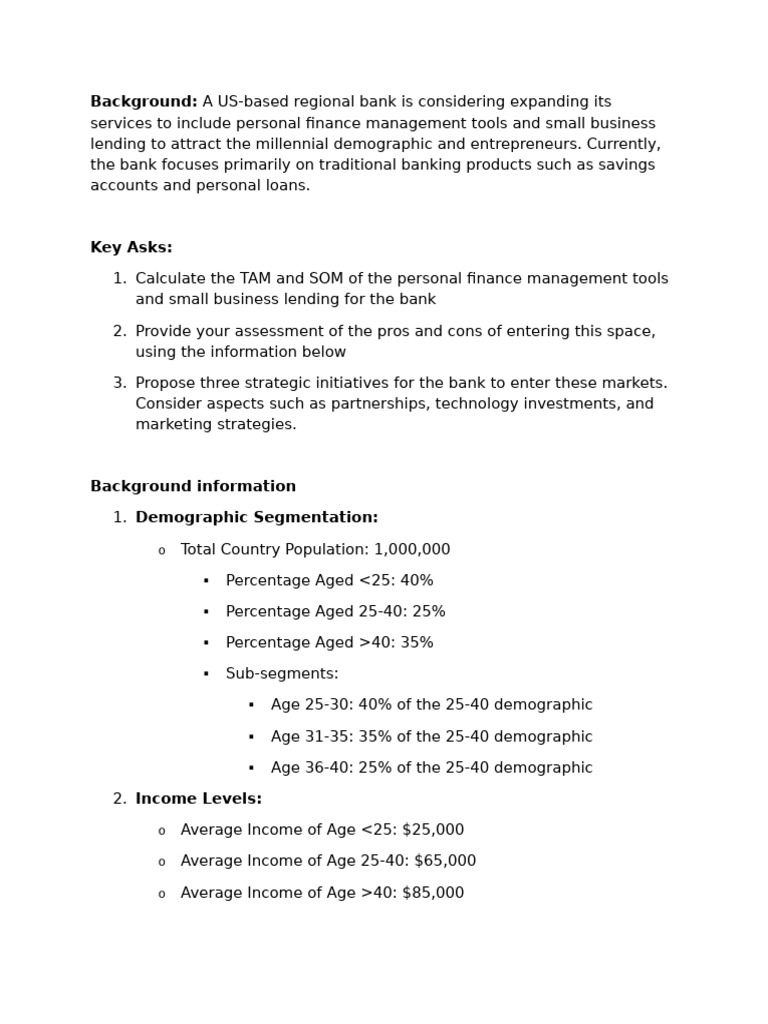 A&M - Case Study | PDF | Banks | Loans