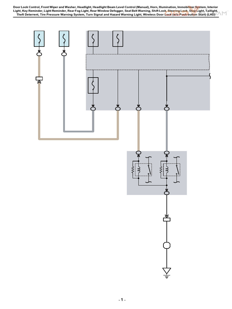 AUTO ISM 1138 21112025 Headlight (Wo Push Button Start) (LHD) | PDF ...