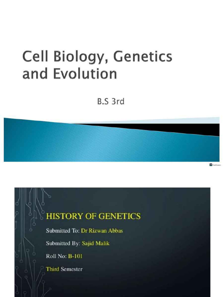 molecular Biology,Genetics and Evolution muzammalf1@gmail.com ...
