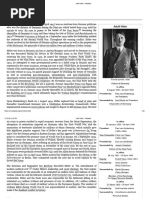 Adolf Hitler's Speech Timeline | PDF | Adolf Hitler | Nazi Germany
