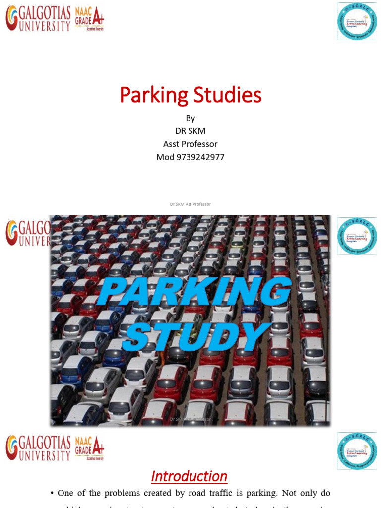 Ssess 12 N 13 Parking Studies Fair | PDF | Parking | Length