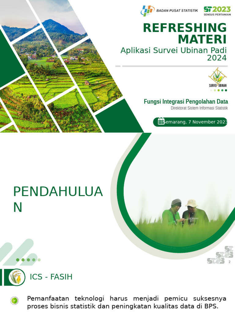 Aplikasi Survei Ubinan Padi 2024 BPS | PDF